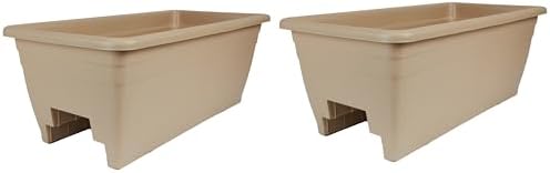 Amazon.com: The HC Companies 24 Inch Deck Railing Planter Box ...