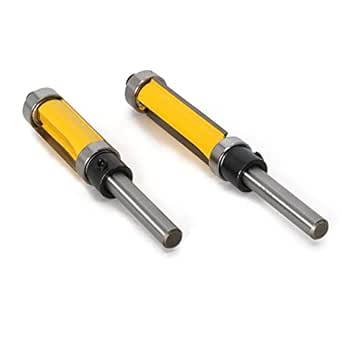 6mm 1/4" Shank Template/Trim Router Bit, with 2" Long Routing Cutters ...