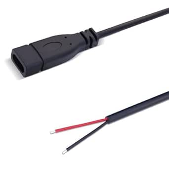 Amazon.com: JSGHGDF Type C Female Usb C Pigtail Cable Extension Power ...