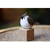 Amazon.com: Hand Carved Wooden Tufted Titmouse Bird Figurines Wooden ...