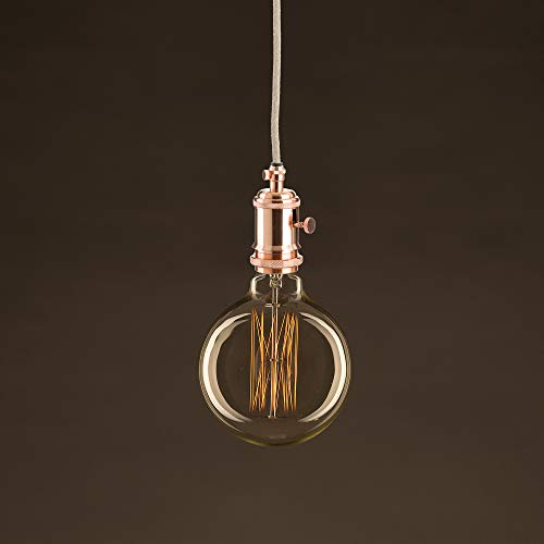 Suspension lamp, Assembled Pendant, lamp Holder E27 in Shiny Copper ...