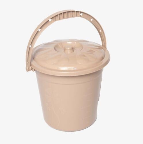 Asude Plastic Bucket with Lid Handle Small Large Storage Bucket Bin ...