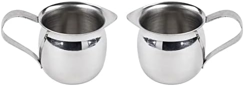 Amazon.com | (2 Pack) 3-Ounce Stainless Steel Bell Creamer, 90 ml. Bell ...
