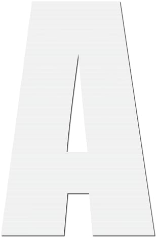 Amazon.com: Large White Cardboard Letters | Numbers Choose Your own and ...
