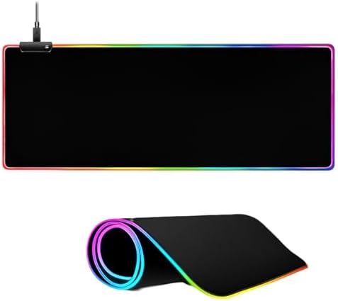 Mouse Pad Gamer Grande Speed Com Iluminação Regulável RGB em 7 Cores ...