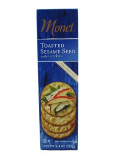 Amazon.com: Monet Toasted Sesame Seed water crackers (1 x 4.4 OZ)