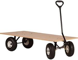 Amazon.com : Farm Tuff Flatbed Garden Wagon - 1,000-Lb. Capacity, 48in ...