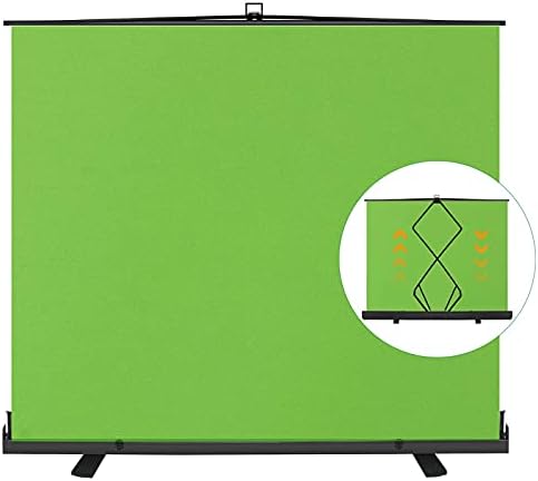 Buy Emart Green Screen, Retractable Pull Up Collapsible Chromakey Key ...