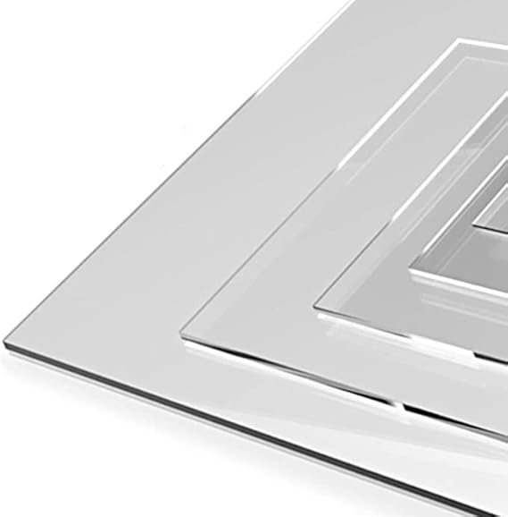 Mercer Plastics Transparent 3mm 610mm x 457mm Clear Translucent Acrylic ...