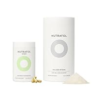 Nutrafol Women's Hair Growth Supplement and Collagen Peptides Powder ...