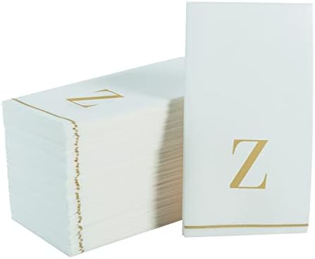 Amazon.com: Luxe Party 112 Pack Monogram Napkins | Letter Z Initial ...