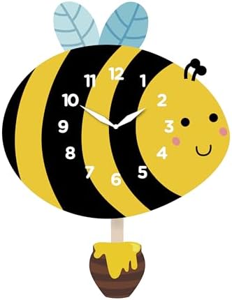 Amazon.com: FGnano Bumblebee Wall Clock with Honey Pot Pendulum ...