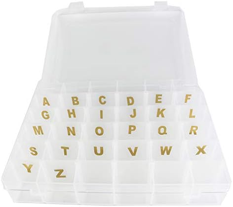 Amazon.com: Plastic Organizer Container Box Letter Storage Case ...