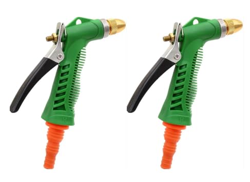 Qwid Brass Nozzle Water Spray Gun - Plastic Trigger High Pressure Water ...