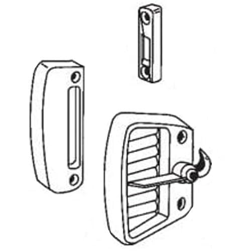 STB Sliding Patio Screen Door Latch and Handle Set, 1-3/4" Screw Holes ...