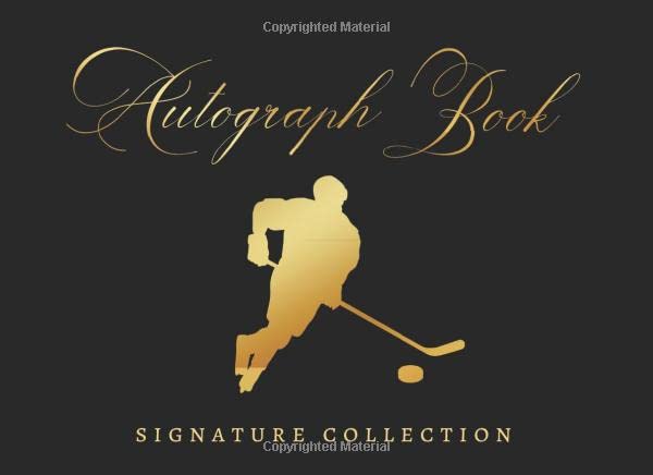 AUTOGRAPH BOOK: SIGNATURE COLLECTION | ICE HOCKEY CELEBRITY JOURNAL ...