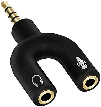 CABLESETC Universal Pro 3.5mm Stereo TRRS Dual Microphone and Headset ...