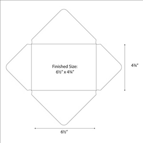 4x6 Envelope Printable Pattern A6 Envelope (4 3/4 X 6 1/2)