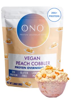 Amazon.com: ONO Protein Overnight Oats - Vegan Peach Cobbler (6 Pack ...