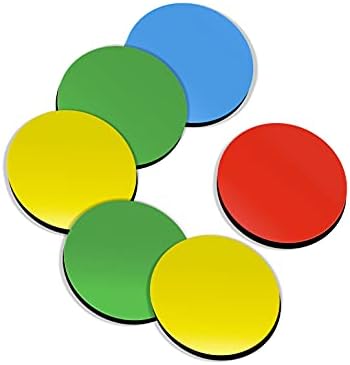 Amazon.com: Flexible Round Magnets in Assorted Colors, for Whiteboard ...