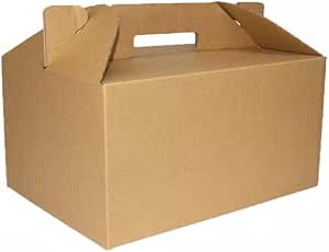 SelfHold Large Gable Turkey Boxes x10, Poultry Food Cardboard Storage ...