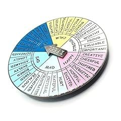Emotional Mood Dial Mental Health Giant Spinning Wheel Metal Enamel Pin ...