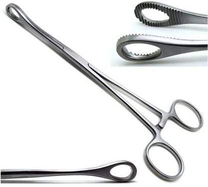 TRUBIOLOGY Sponge Holding Forceps Straight 6 Inch Medical Grade 410 ...