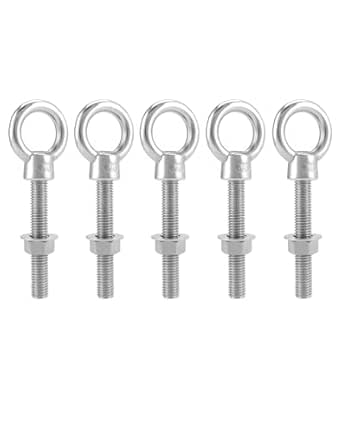 Generic Pernos de argolla roscados, paquete de 5 pernos de argolla de ...
