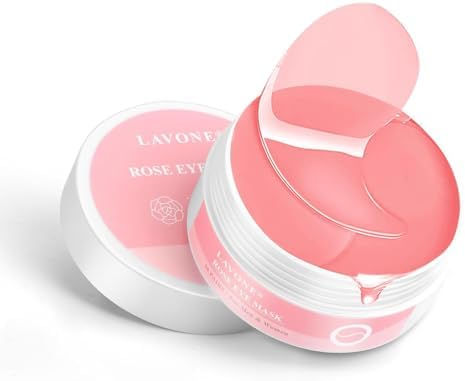 Amazon.com : LAVONE Eye Mask - 30 Pairs Rose Under Eye Patches Skin ...