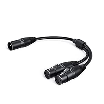Amazon.com: CableCreation XLR Splitter Cable, XLR Male to Dual XLR ...
