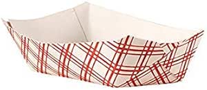 Amazon.com | Empress Paper 2lb Red Plaid Food Tray 1000 per case ...