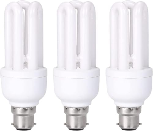 3 Pack CFL Low Energy Light Bulbs 11W=60W, Energy Saving Light Bulbs ...