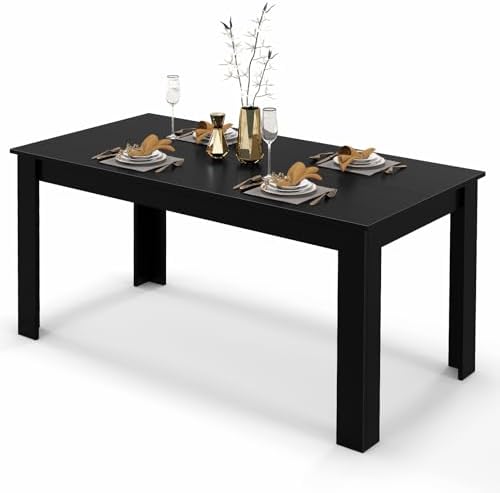 Amazon.com - Giantex Dining Table for 6, Wood Rectangular Table, 63" L ...