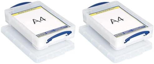 Really Useful Plastic Storage Box 4 Litre Clear (Pack of 2) : Amazon.co ...