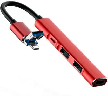 CARE CASE® Lightning 4-in1 Multifunction OTG Card Reader USB2.0 Type C ...