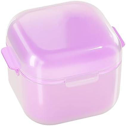 Amazon.com : Healthible Denture Bath Box - Denture Cleaning Case False ...