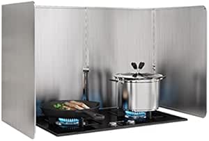 Amazon.com: Stainless Steel Splatter Guard for Cooking, Backsplash for ...