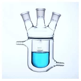 Glassware Labware Three-necks Jacket Reaction Bottle Thick Wall ...