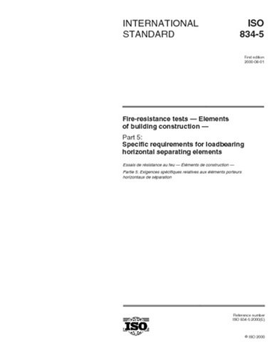 ISO 834-5:2000, Fire-resistance tests - Elements of building ...