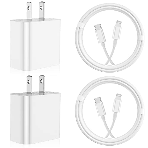 iPhone Fast Charger 4Pack [Apple MFi Certified] 2 pcs Apple Type C Wall ...
