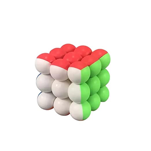 Children's Joy Speed Ball Bubble Cube 3x3x3 High Speed Sticker Less ...