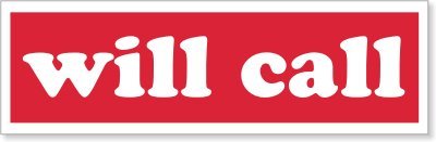 Amazon.com: SmartSign Will Call Shipping and Packaging Labels | 1" x 3 ...