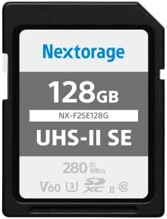 Nextorage 128GB F2SE High-Speed SDHC/SDXC Memory Card with V60 UHS-II ...