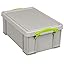 Really Useful 9 Litre Plastic Storage Box - Clear, Standard Packaging ...