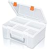 Amazon.com: DUOFIRE Two Layers Compartment Organizer Box Plastic ...