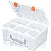Amazon.com: DUOFIRE Two Layers Compartment Organizer Box Plastic ...