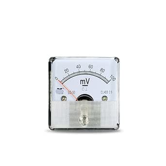 Amazon.com: SD50 DC Millivolt Meter 50mV 75mV 100mV Pointer Voltmeter ...