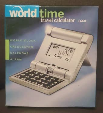 World Digital Time Travel Calculator Calendar Foldable : Amazon.in ...