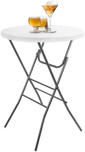 Amazon.com: pollilar 27.5in Cocktail Table Small High Top Table Bar ...