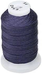 Amazon.com: Simply Silk Beading Thread Cord Size FF Navy Blue 0.015 ...